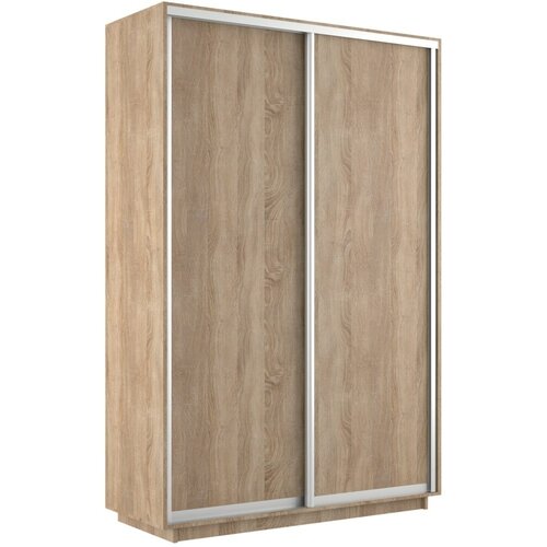 Шкаф купе для одежды, цвет Дуб Сонома, 240Х160Х45 (ВхШхГ), 2 двери ДСП/ДСП
