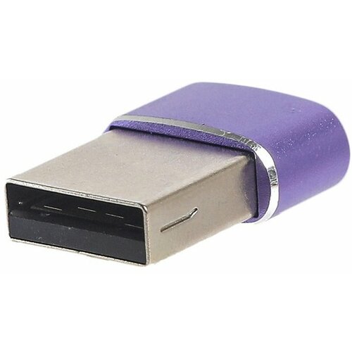 Переходник PALMEXX USB2.0 (m) - USB Type-C (f), фиолетовый