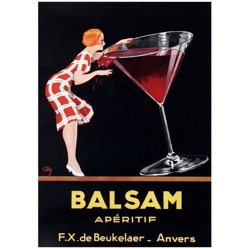 Постер / Плакат / Картина Рекламный плакат - Balsam aperitif F.X. de Beukelaer 40х50 см в подарочном тубусе