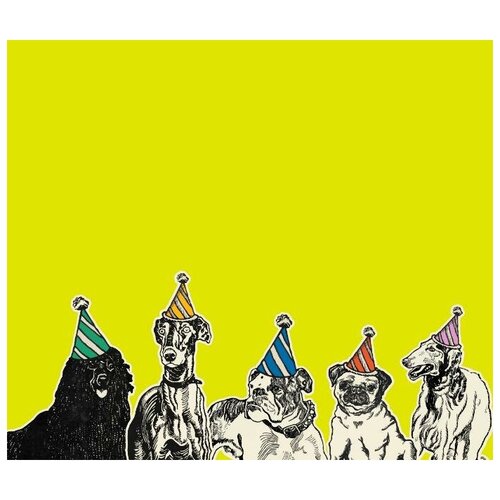 Постер / Плакат / Картина Парад собак 40х50 см в подарочном тубусе