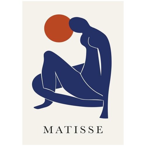Постер / Плакат / Картина Анри Матисс - Сидящая девушка 40х50 см в подарочном тубусе