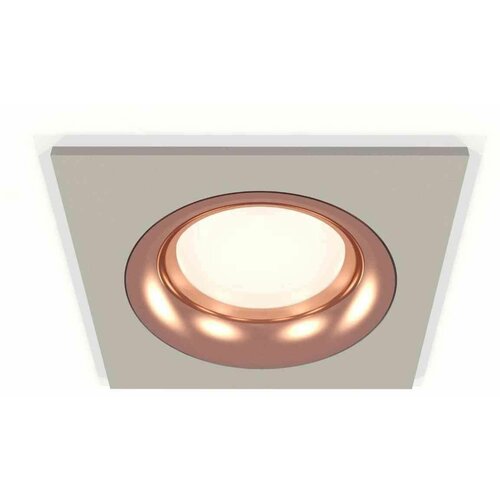 Комплект встраиваемого светильника Ambrella light Techno Spot XC7633006 SGR/PPG серый песок/золото розовое полированное (C7633, N7015)
