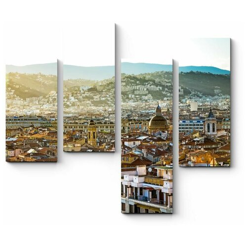 Модульная картина Панорама, Ницца, Франция74x69