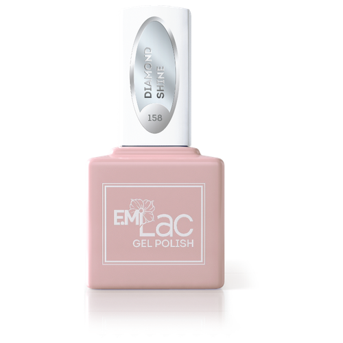 E.Mi гель-лак для ногтей Gel polish, 9 мл, 158 бриллиантовый блеск