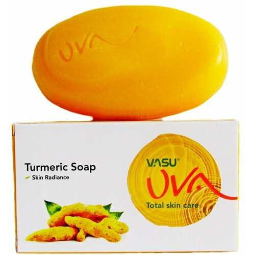 TURMERIC SOAP Skin Radiance, Vasu (мыло С куркумой, Сияние кожи, Васу), 125 г.