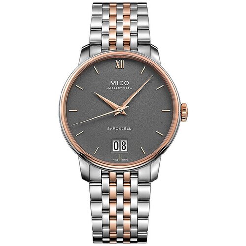 Наручные часы Mido Baroncelli, черный, серебряный