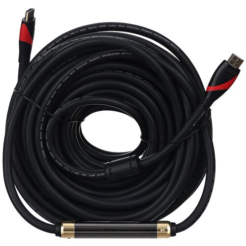 Кабель HDMI 19M/M ver. 2.0, 2 фильтра, 15m VCOM VCOM HDMI (m) - HDMI (m) 15м