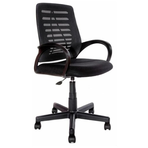 Компьютерное кресло Евростиль Ирис офисное, обивка: акриловая сетка, цвет: черный