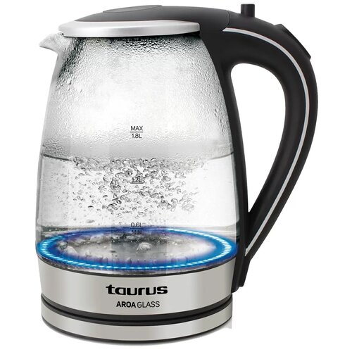 Чайник Taurus Aroa Glass, серебристый