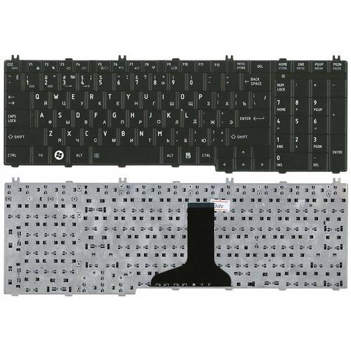 Клавиатура для ноутбука Toshiba 6037B0047808 черная глянцевая