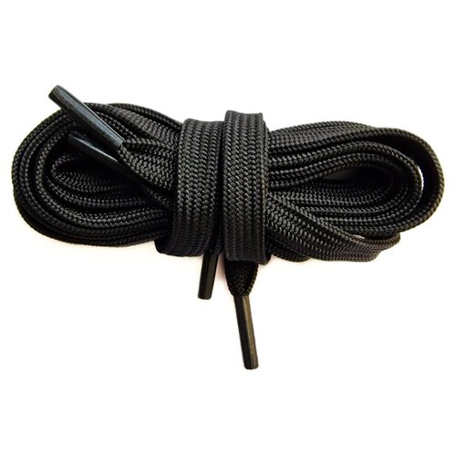 Шнурки LENKO черные плоские 200 см