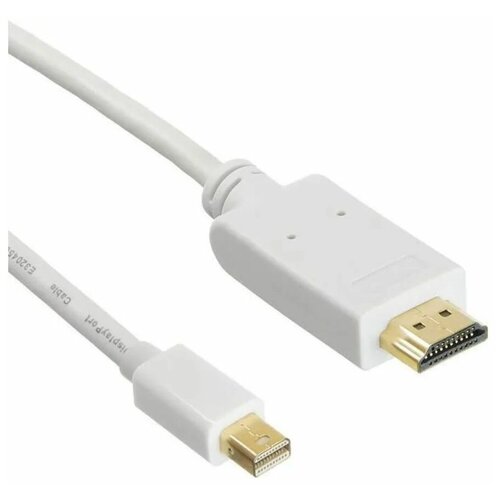 Кабель аудио-видео Buro BHP MDPP-HDMI-2, 1.2v miniDisplayport (m)/HDMI (m), белый 2 м