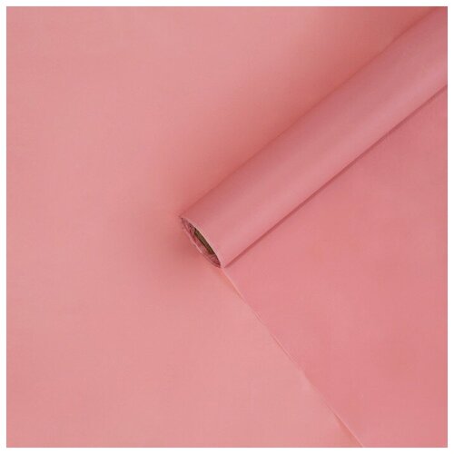 Пленка тишью влагостойкая "Нежно-розовый" 0,6x8 м 30мкм