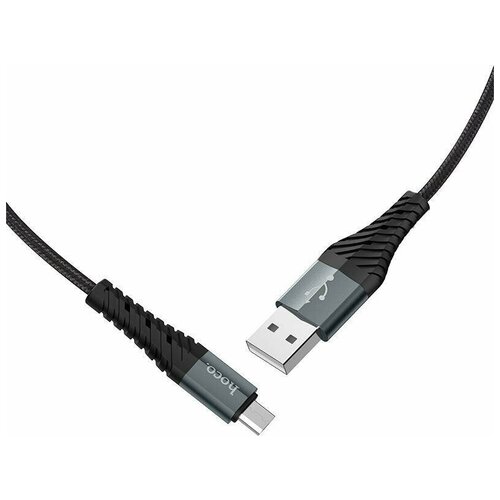 Кабель Hoco X38, USB - Micro USB, 2.4А, 1 метр, черный
