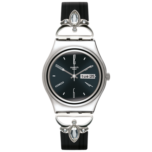 Наручные часы swatch Yls710g, черный, серебряный
