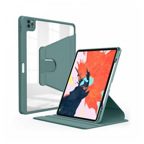 Чехол для планшета WiWU Waltz Rotative iPad Case для Apple iPad mini 6 8.3", темно-зеленый