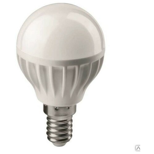 Светодиодная лампа Ecola globe LED Premium 5,4W G45 220V E14 4000K шар (композит) 81x45