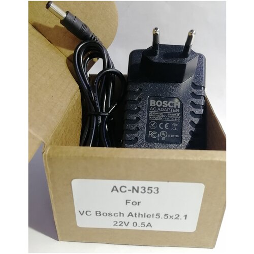 Блок питания Bosch 22v - 0.5a для зарядки пылесоса Bosch Athlet BCH6ATH18, BCH51840, BCH51841, BCH51842, BCHF2MX20