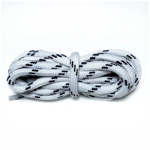Шнурки LENKO белые с черными вкраплениями 100 см