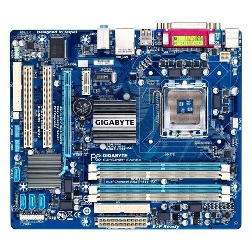 Материнская плата GigaByte GA-G41M-COMBO-GQ Socket 775 G41 2xDDR2 2xDDR3 1xPCI-E 16x 2xPCI 1xPCI-E 1x 4xSATA II mATX Retail