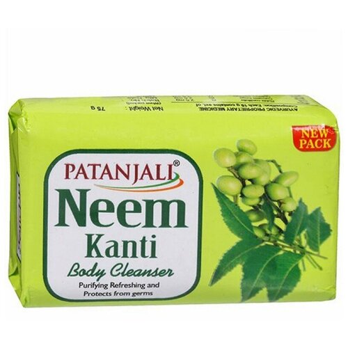 Натуральное мыло Патанджали с Нимом (Neem Patanjali), 75 грамм