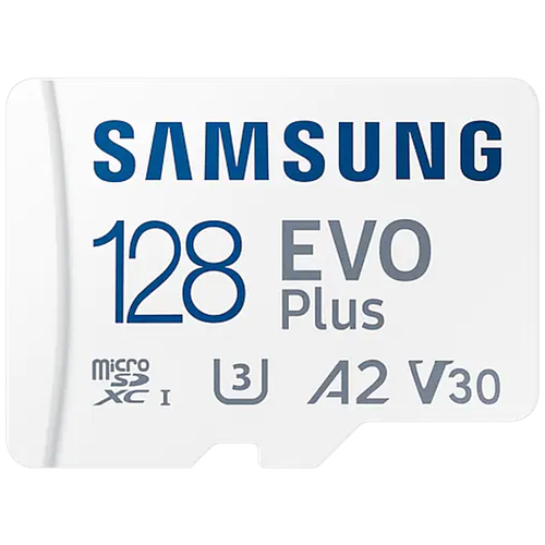 Карта памяти Micro SecureDigital 128Gb SDXC Samsung Evo Plus class10 UHS-I U3 (MB-MC128KA) + адаптер SD