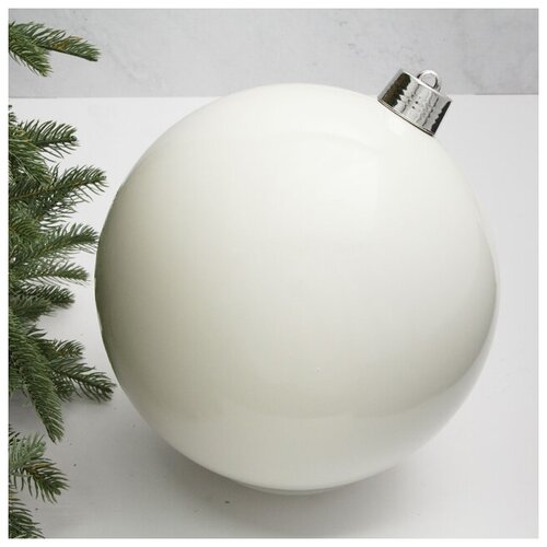Winter Deco Пластиковый шар Sonder 30 см белый глянцевый 1135149