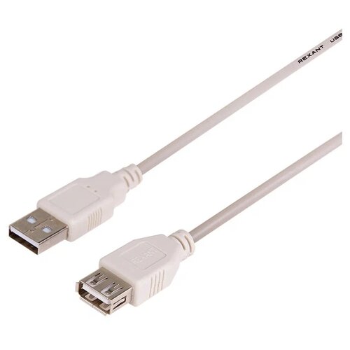 Удлинитель REXANT 18-1117 USB - USB, 5 м, 1 шт., белый