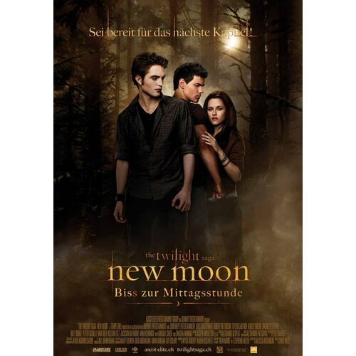 Плакат, постер на бумаге Сумерки. Сага. Новолуние (The Twilight Saga: New Moon, 2009г). Размер 30 х 42 см