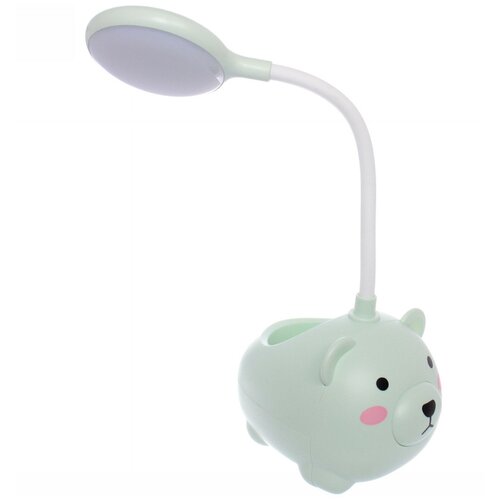 Настольная лампа «Marmalade-Мишка» LED 34*12*9см цвет зеленый, с подстаканником