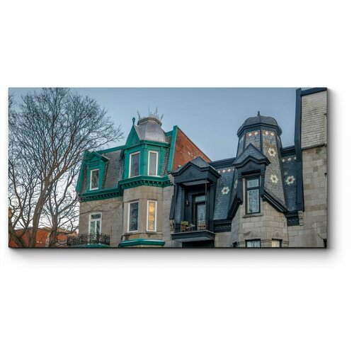 Модульная картина Красочные Викторианские дома 180x90