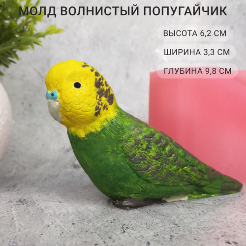 Силиконовый молд Волнистый попугайчик
