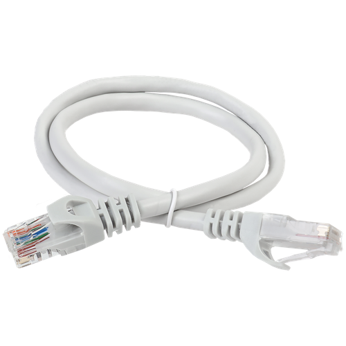 Патч-корд ITK RJ-45 - RJ-45 C5EU, 5E UTP, 5 м, 1 шт., серый