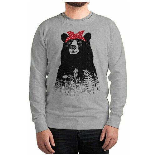 Свитшот DS Apparel, размер 50, серый