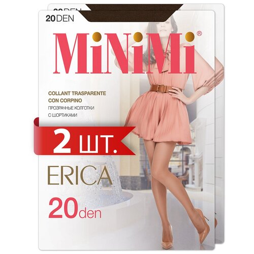 Колготки  MiNiMi Erica, 20 den, 2 шт., коричневый