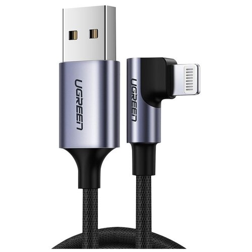 Кабель UGreen US299 USB-A - Lightning, 1 м, 1 шт., черный
