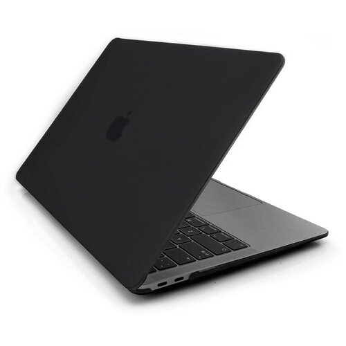Чехол накладка пластиковая для MacBook Air 13.6 2022 М2, 2024 M3 (Модель: А2681 A3113), Матовый черный Hardshell