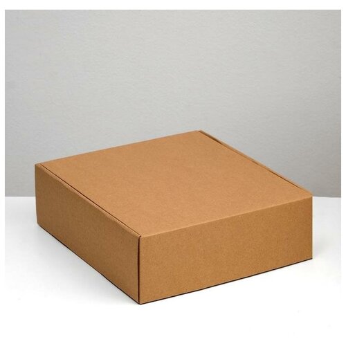 Коробка самосборная, крафт, 29,5 х 28,5 х 9,5 см