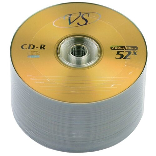 Диски CD - R VS 700 Mb 52x, комплект 50 шт, Bulk