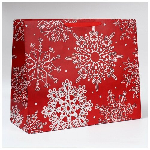Пакет ламинированный горизонтальный «Новогоднее великолепие», XL 49 × 40 × 19 см
