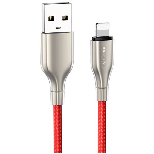Кабель USB Lightning 8Pin BOROFONE BX45 Fast selling 2.4A 1м красный