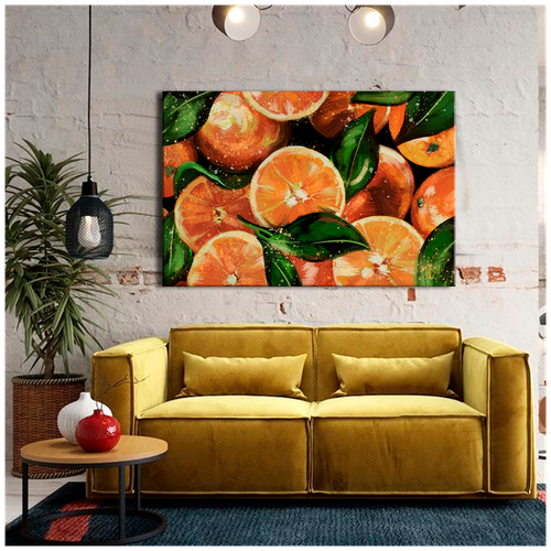 Картина интерьерная на холсте Art. home24 Сочные апельсины, 60 x 90