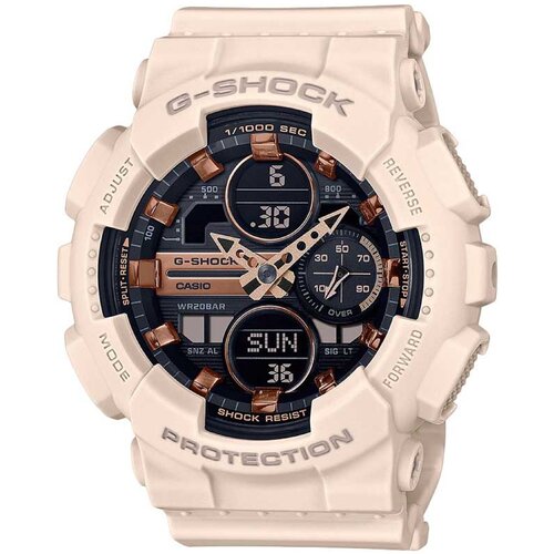 Наручные часы CASIO G-Shock Японские G-SHOCK GMA-S140M-4A, черный, серебряный