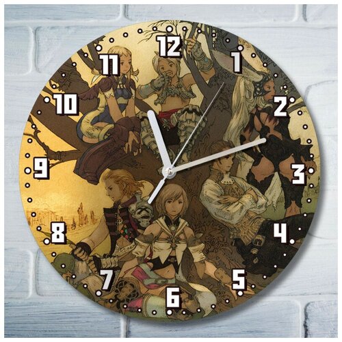 Настенные декоративные часы УФ с ярким рисунком, диаметр 28см Final Fantasy XII The Zodiac Age (PS, Xbox, PC, Switch) 2865