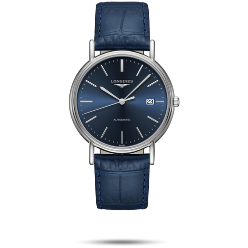 Наручные часы LONGINES, серебряный, синий