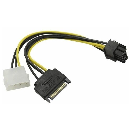 Переходник питания для видеокарт C578 1SATA M+1big->6/8pin