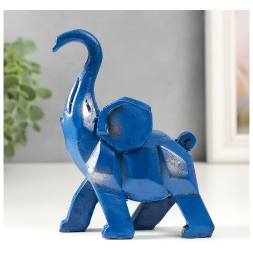 Сувенир полистоун "Синий слон" 4,5х10х12,3 см 7825883