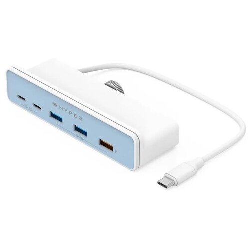 USB-концентратор  HyperDrive 5-in-1 USB-C Hub (HD34A6), разъемов: 3, белый