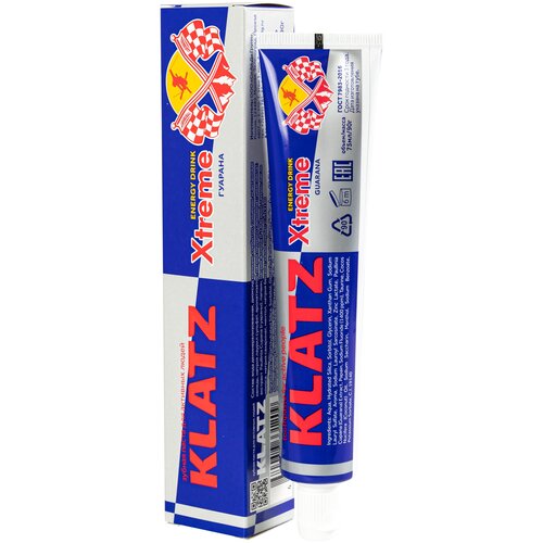 KLATZ / Зубная паста для активных людей Гуарана, 75мл (KLATZ X-treme Energy drink)