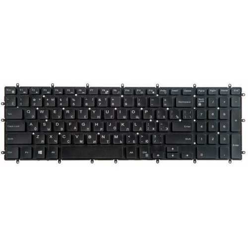 Клавиатура для ноутбука Dell Inspiron 15-5565, 5567, 5570, 7000 черная с подсветкой